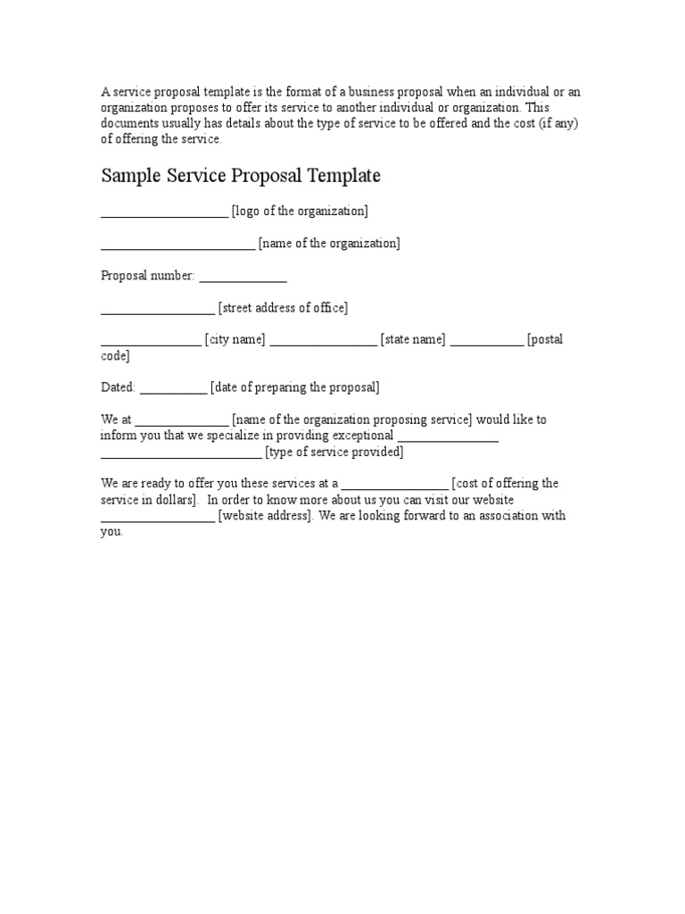 Business Service Proposal Template | PDF