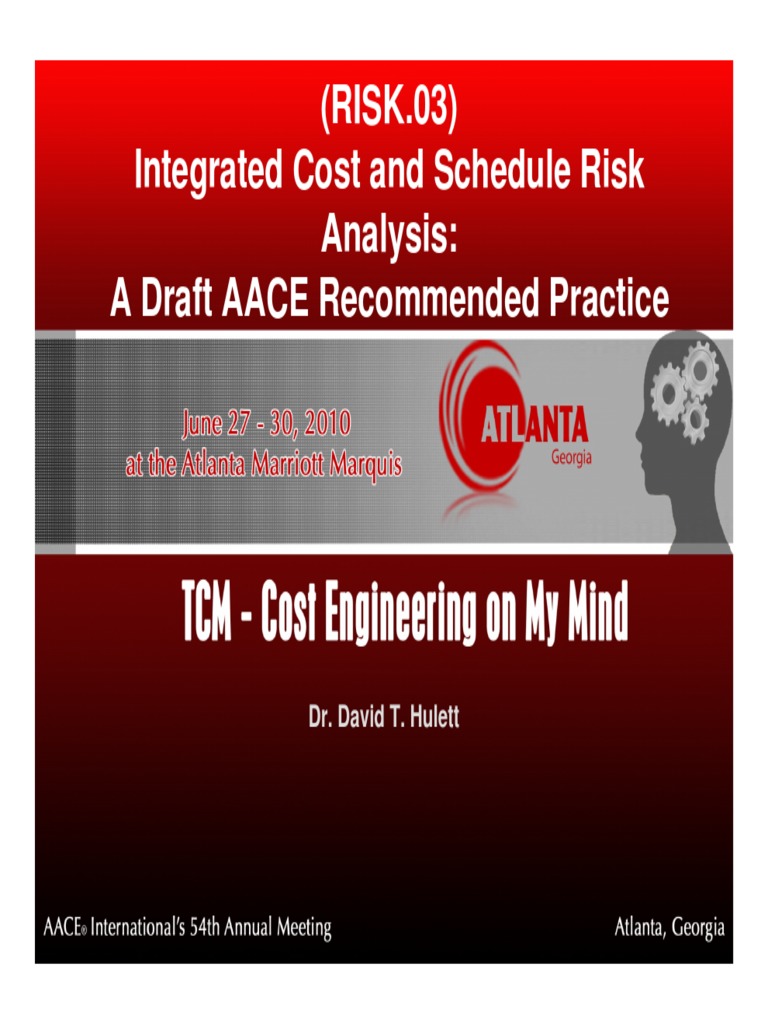 RISK.03 Integrated Cost and Schedule Risk Analysis | PDF | Risk ...