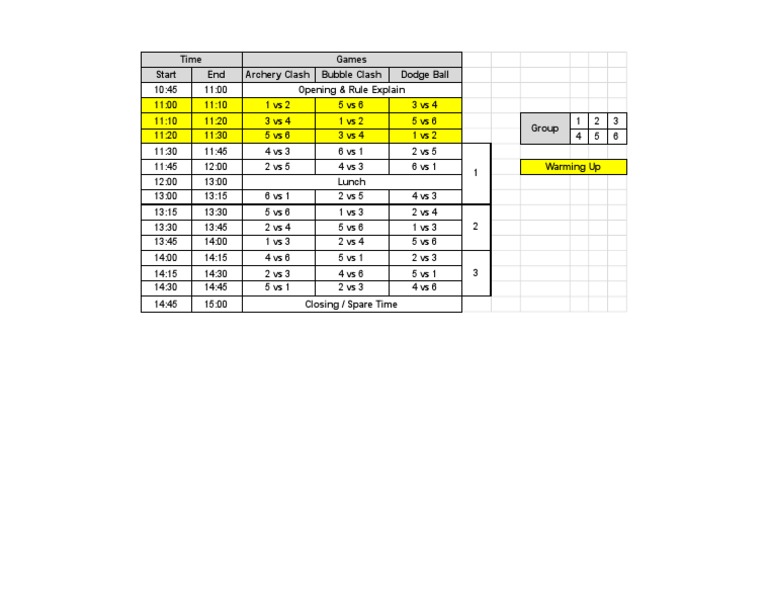 After School Activity Schedule | PDF