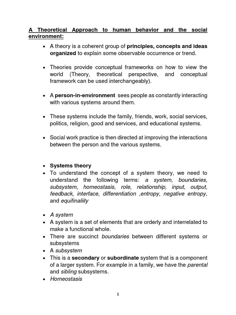 Negative Entropy in Social Work Systems | PDF | Interpersonal ...