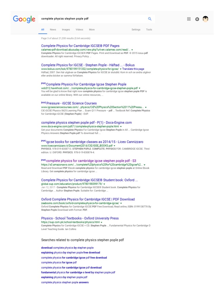 Complete Physics Stephen Pople PDF - Google Search | PDF | Books ...