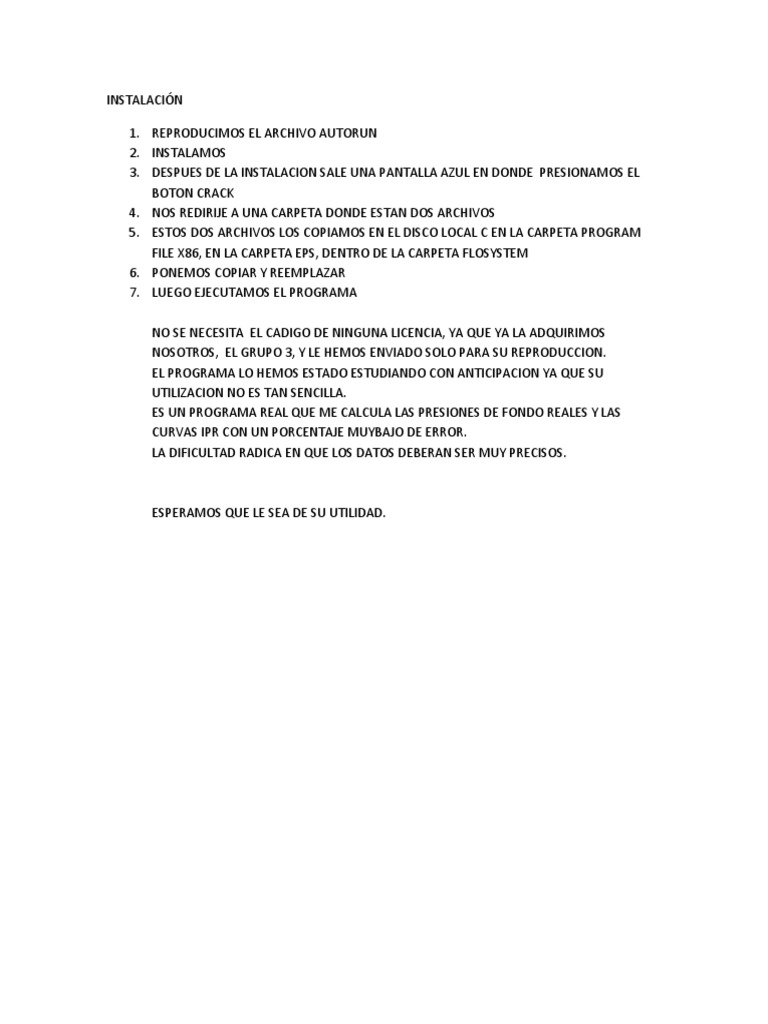 Instalación de Wellflo | PDF