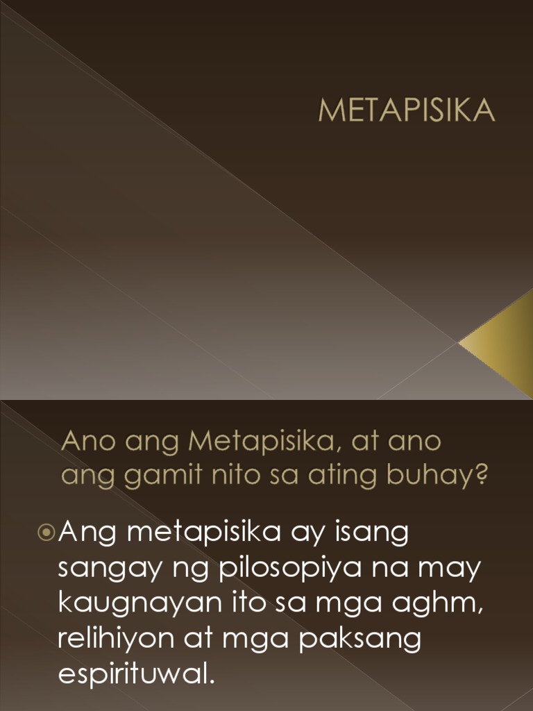 METAPISIKA | PDF