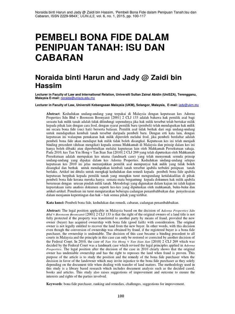 Kes Bona Fide Purchaser | PDF