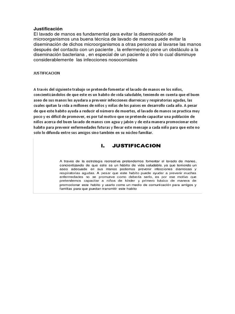 Justificación | PDF