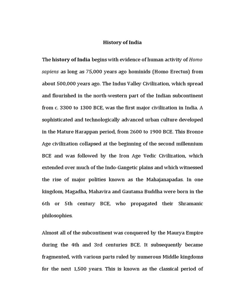 History of India | PDF | British Raj | Mughal Empire
