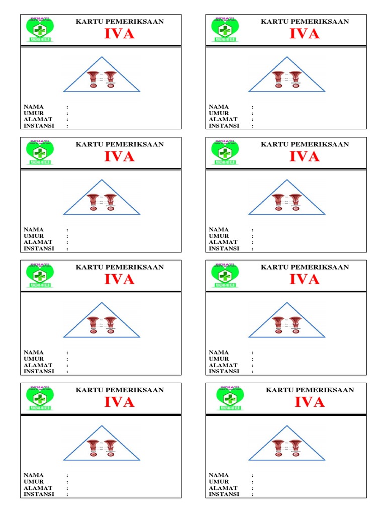 Kartu Pemeriksaan Iva | PDF