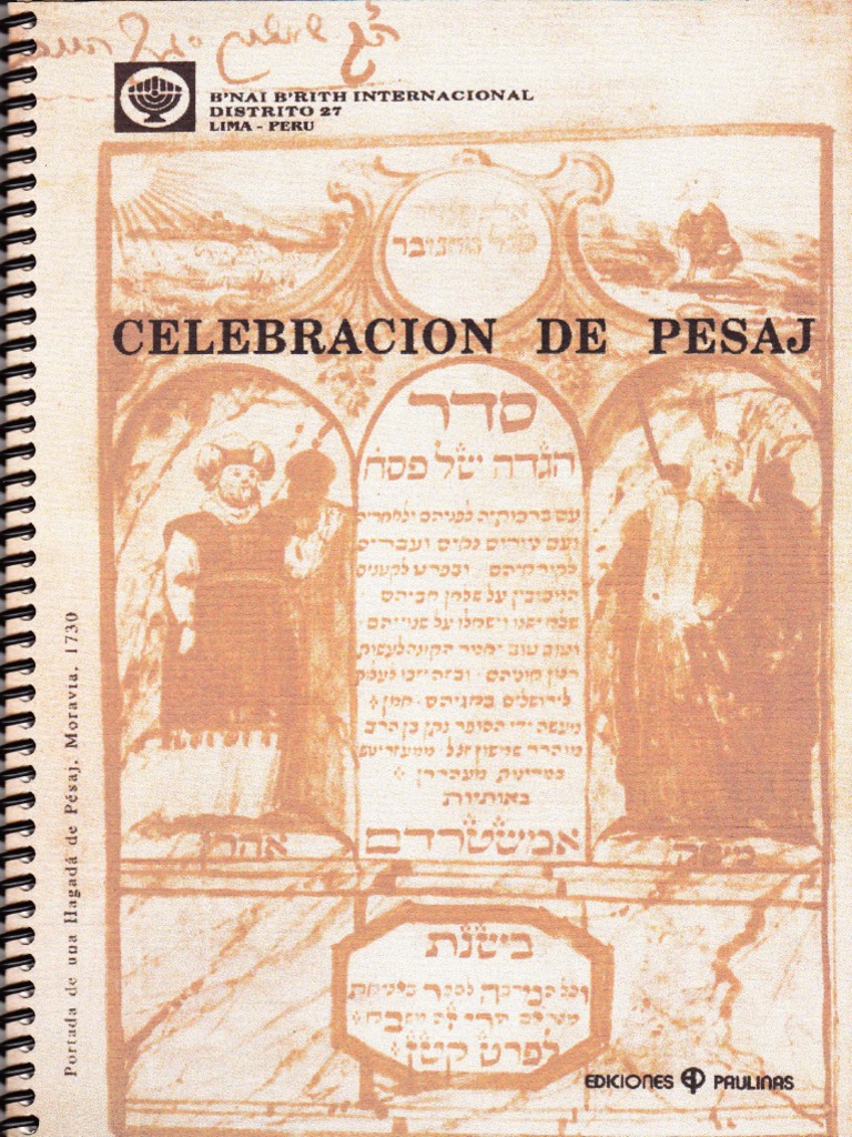 Celebracion Del Pesaj Pdf Pascua Seder De Pascua