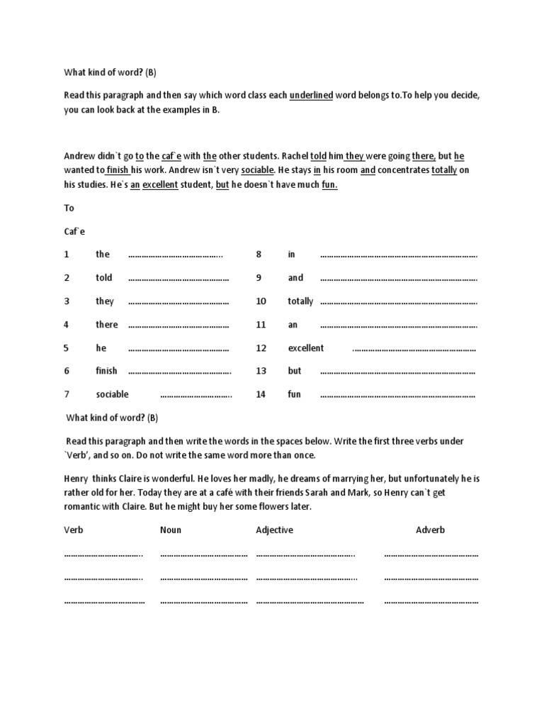 Exercises 1 | PDF | Verb | Languages