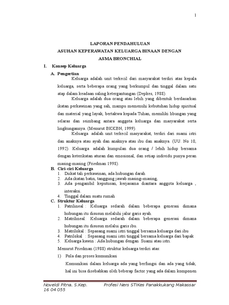 Konsep Keluarga Dan Penyakit Asma | PDF