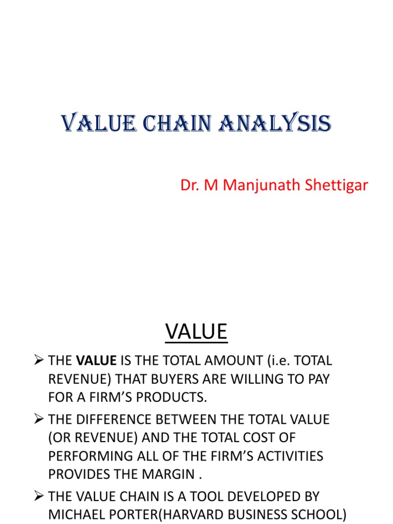 Value Chain Analysis | PDF | Value Chain | Logistics
