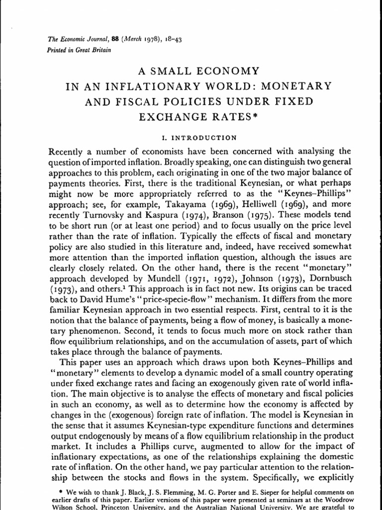Econ Research 1 | PDF | Foreign Exchange Reserves | Inflation