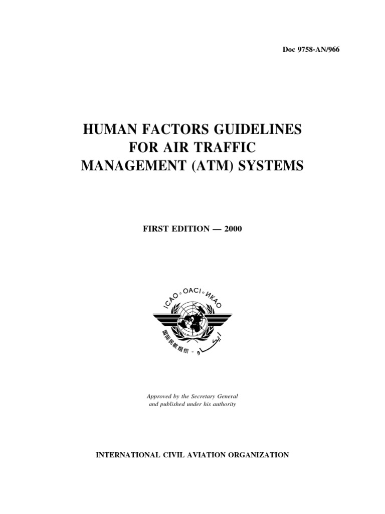 9758 Human Factors For ATM Systems | PDF | Air Traffic Control ...
