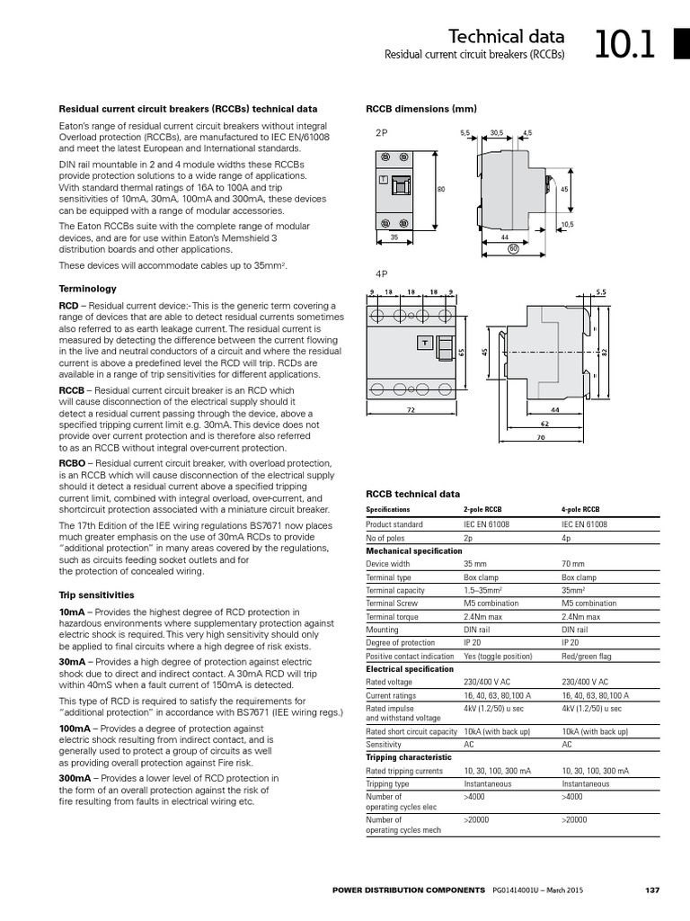 Ficha Tecnica Tablero EATON 3 | Components | Electrical Engineering