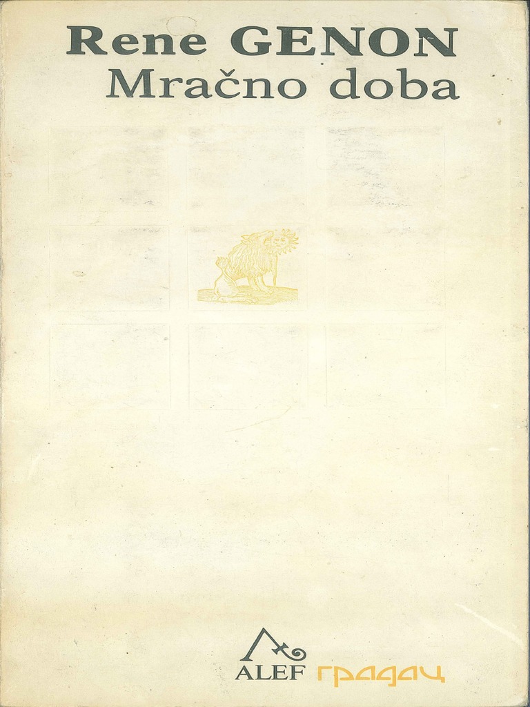 Rene Genon - Mračno Doba | PDF