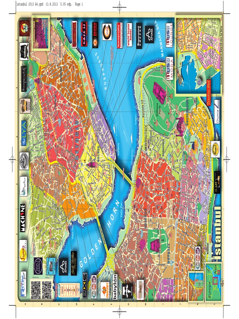 Istanbul Map | PDF | Beverages | Leisure