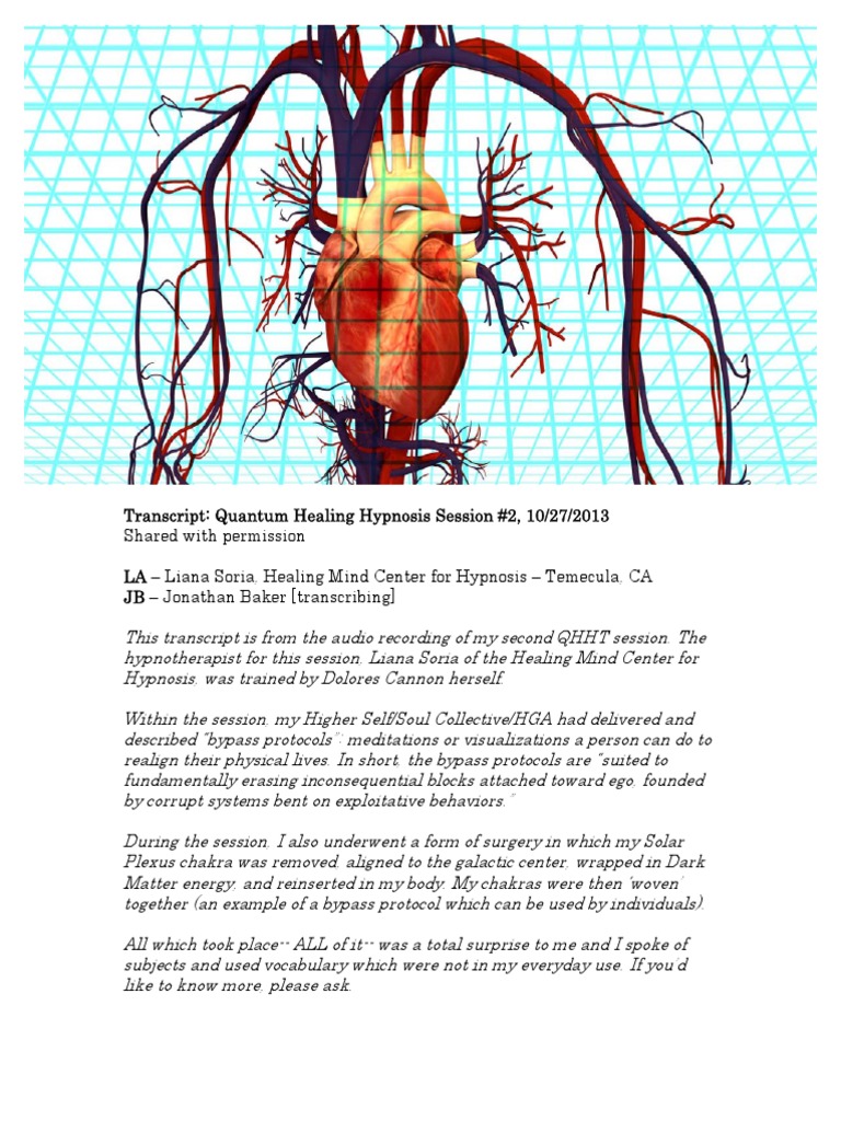 QHHT Session #2 Transcript | PDF | Karma | Hypnosis