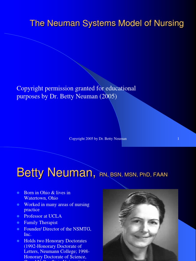 Betty Neuman | PDF | Preventive Healthcare | Nursing
