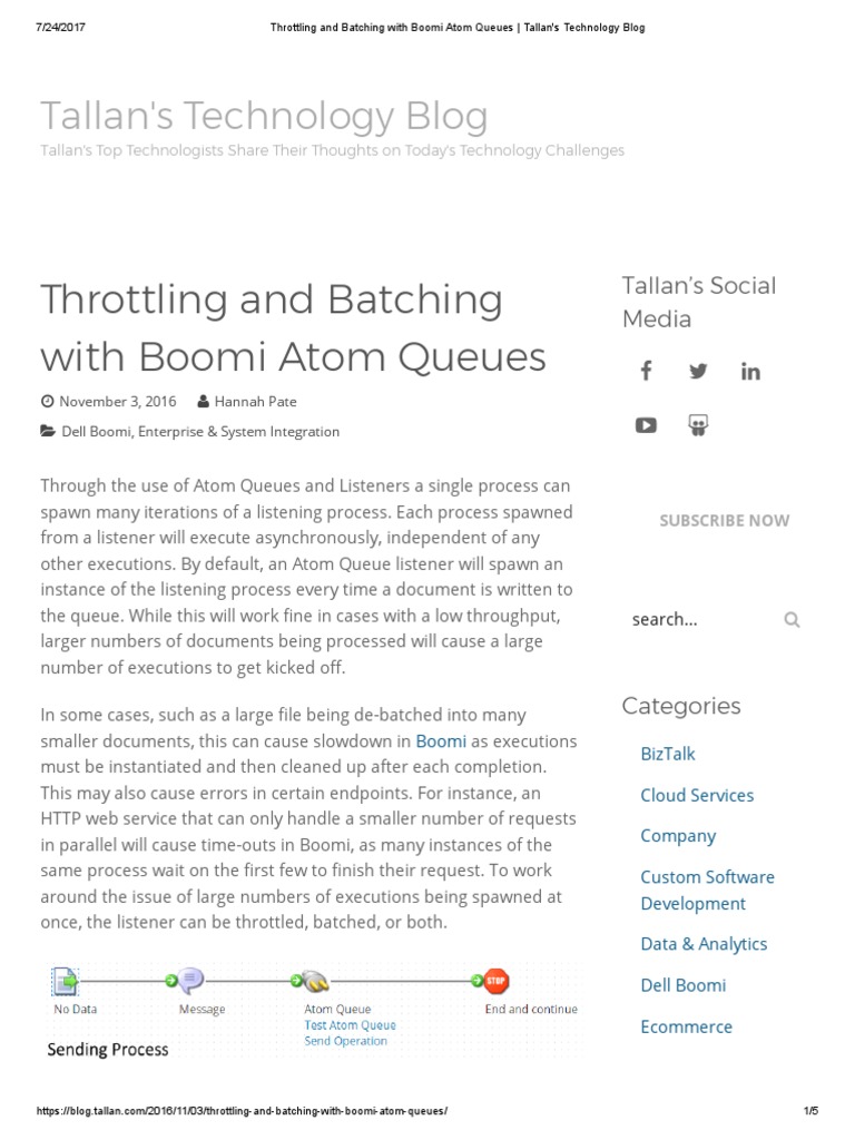 Throttling and Batching With Boomi Atom Queues | PDF | Electronic Data ...