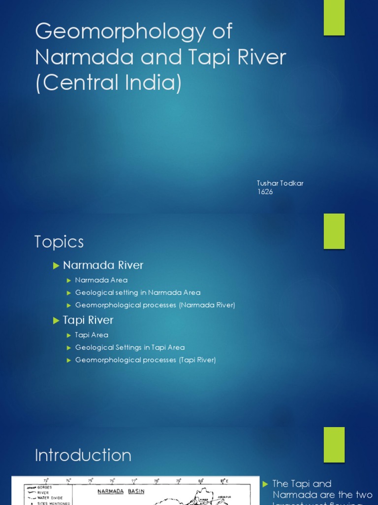 Geomorphology of Narmada and Tapi River (Central India) | PDF | River ...