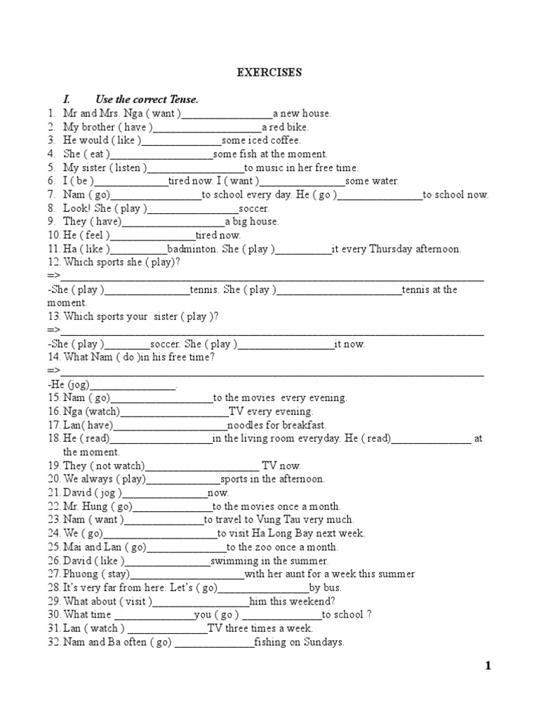 Exercises in The Summer 2015 | PDF | Leisure