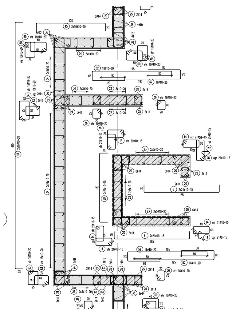 XXX - Plan Armare Pereti Demisol | PDF