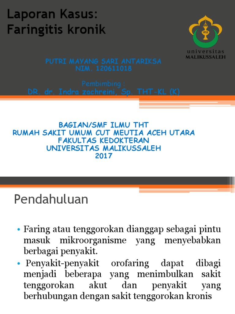 Faringitis Kronik | PDF