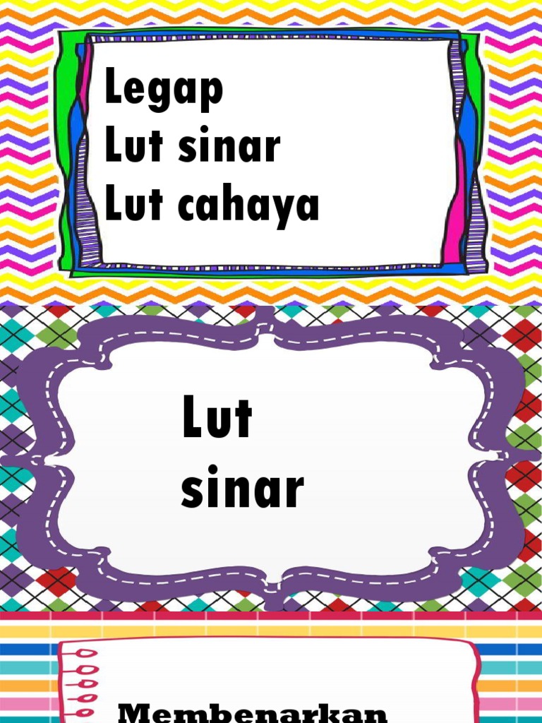 Bahan Legap, Lut Sinar Lut Cahaya | PDF