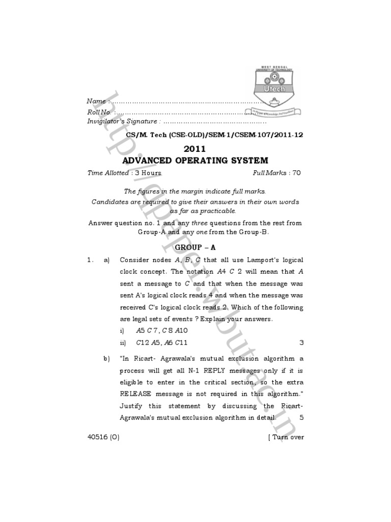 Csem 107 (Old) | PDF | Distributed Computing | Applied Mathematics