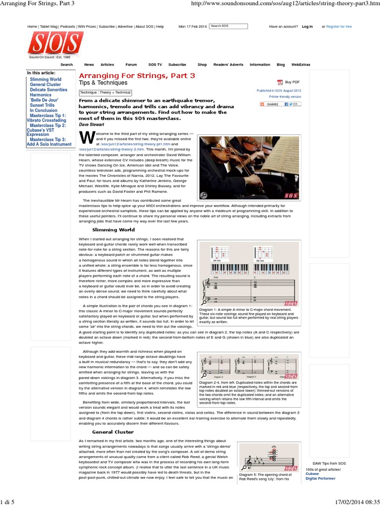 Arranging For Strings, Part 3 | PDF | Violin | String Instruments