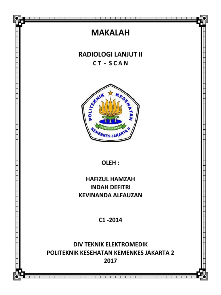 Makalah CT SCAN | PDF | Sains & Matematika | Komputer