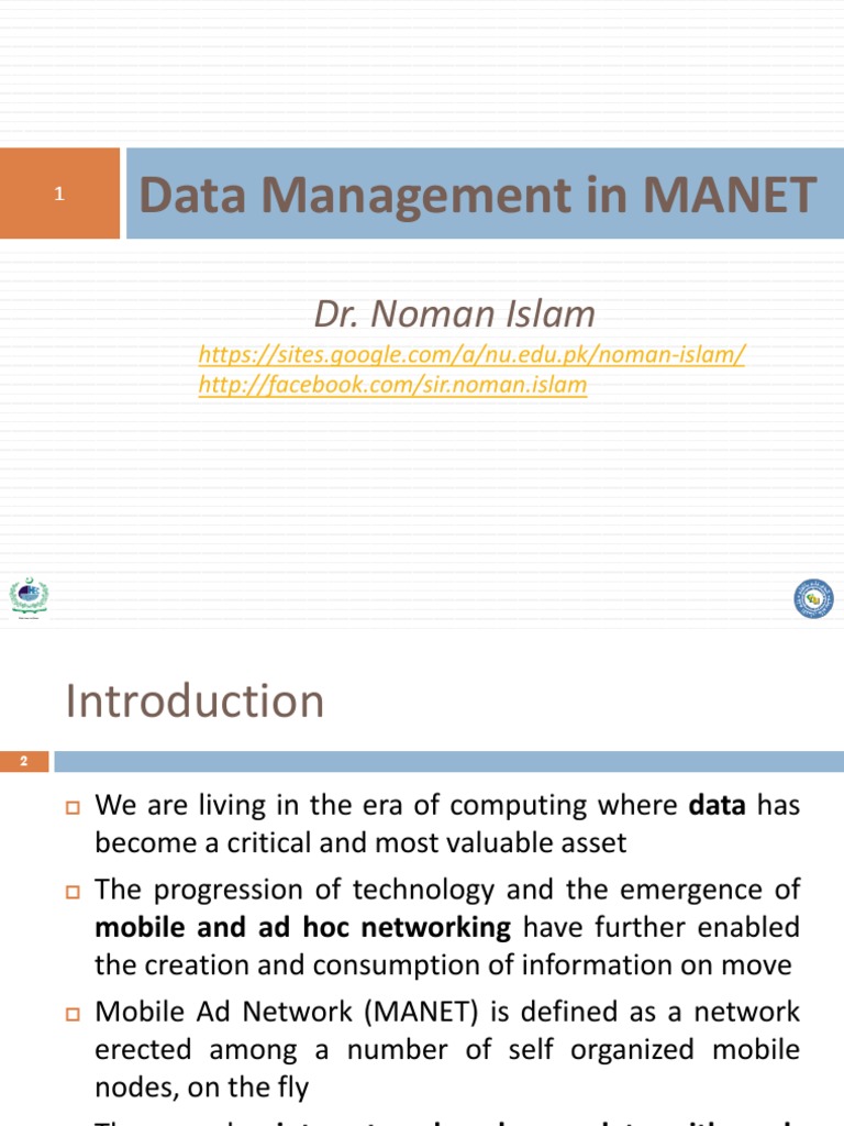 Data Management Presentation | PDF | Wireless Ad Hoc Network | Cache ...