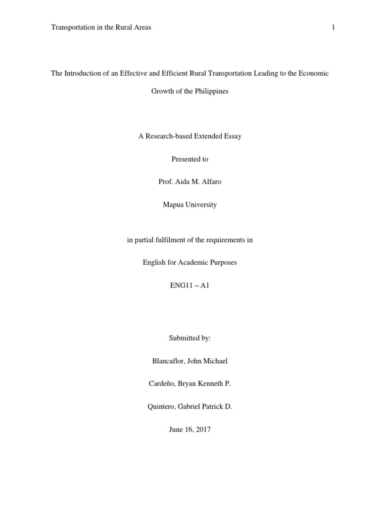 Transportation in Philippines Research | PDF | Public Transport | Transport