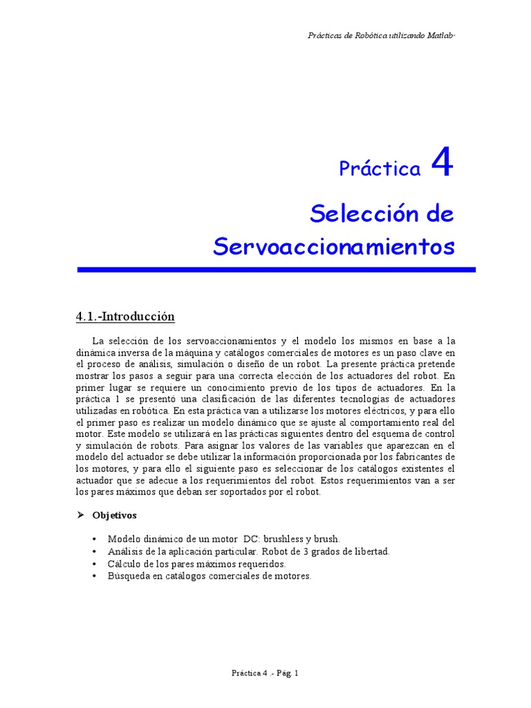 Practica4 - ROBOTICAS MATLAB | PDF | Aceleración | Velocidad