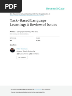 Task-based Language Teaching | PDF | Educational Assessment | Learning