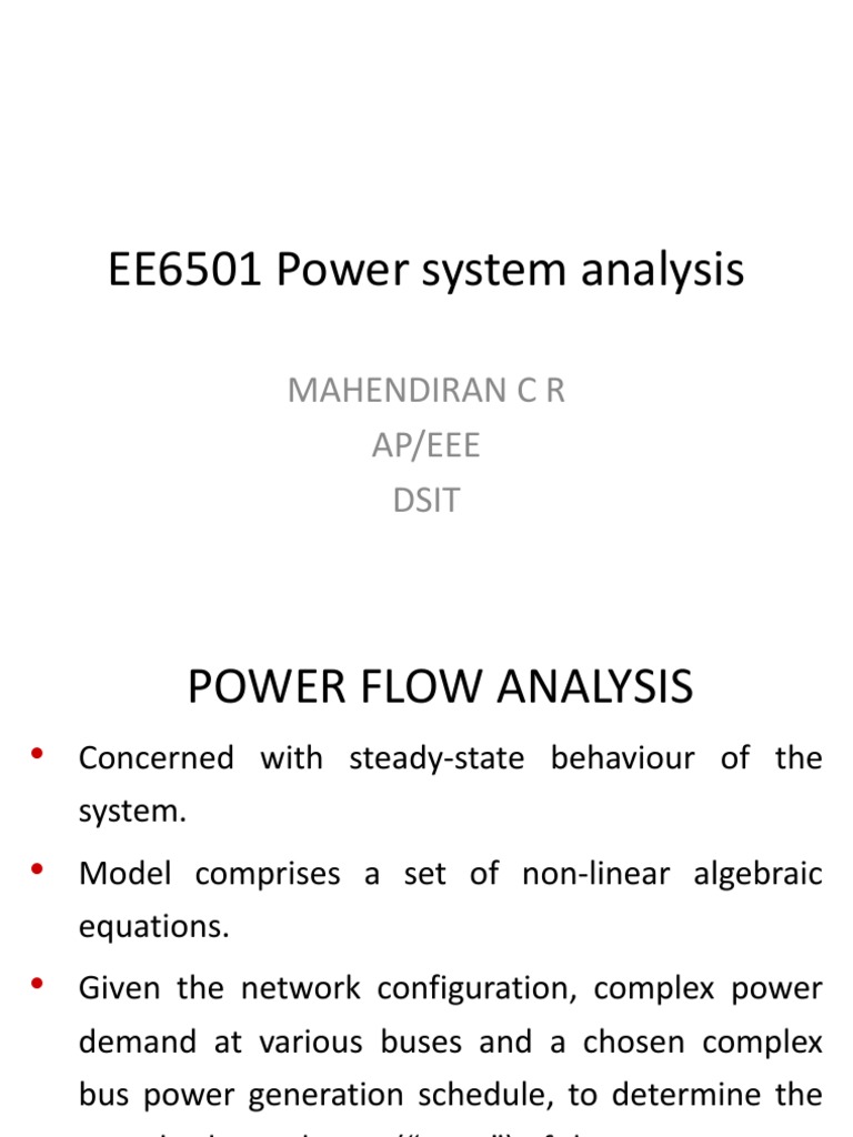 Ee6501 Power System Analysis Pdf Electrical Substation Electric