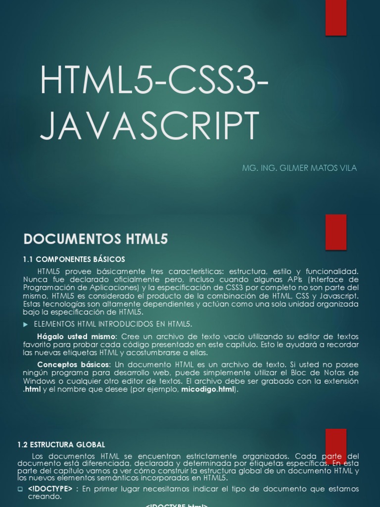 HTML5 | PDF | HTML | Hojas de estilo en cascada