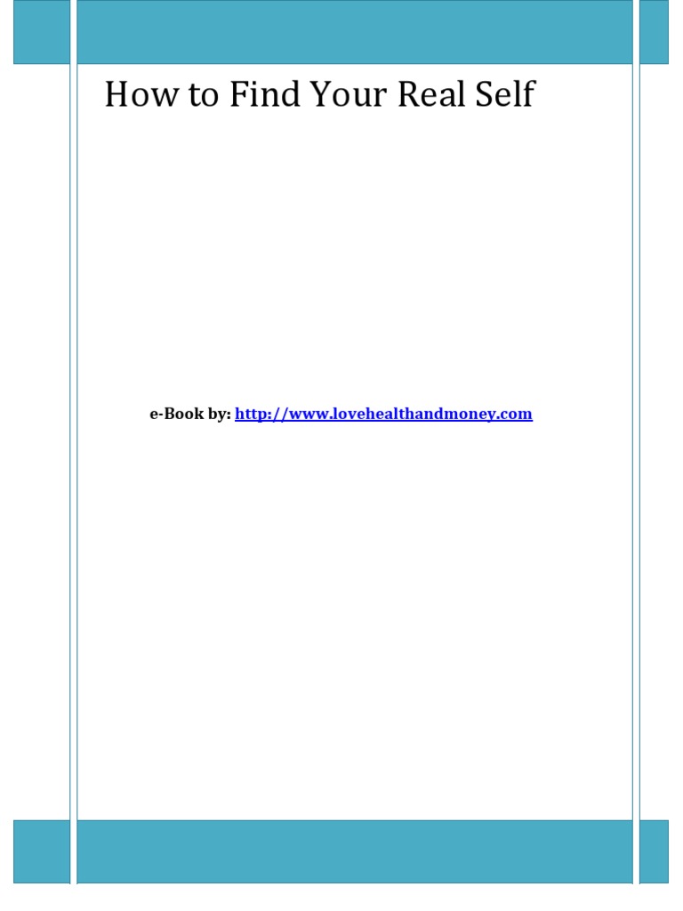 Mildred Mann - How To Find Your Real Self | PDF | Thought | Pragmatism