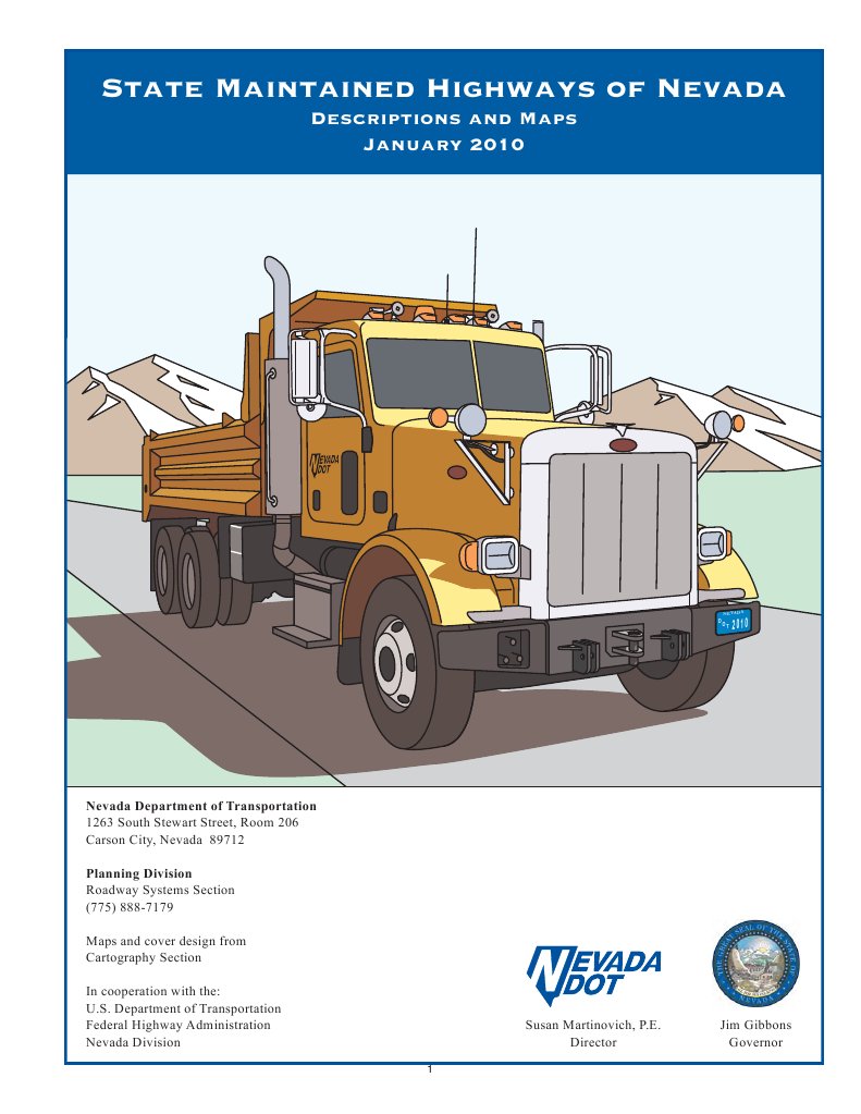 Nevada Highways Map (2010) | PDF | Interstate Highway System | Nevada