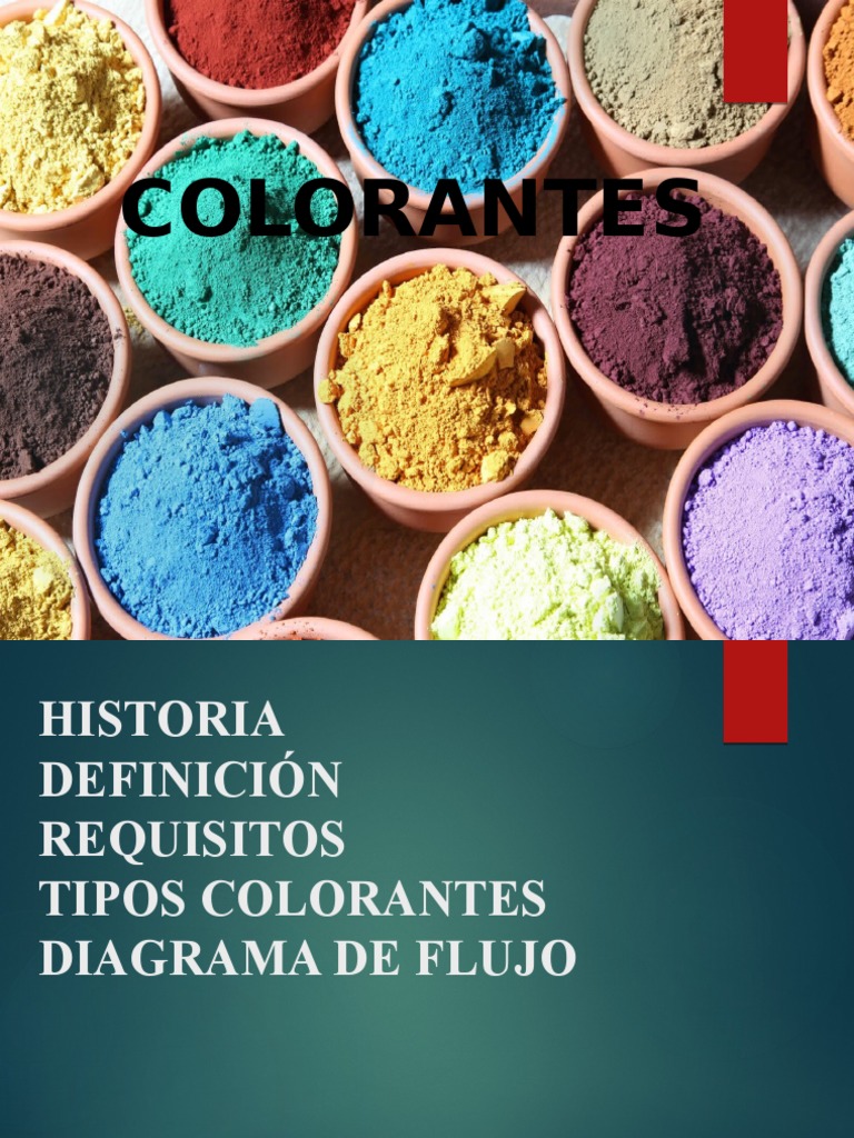 Colorantes 1 | PDF | Química | Productos quimicos