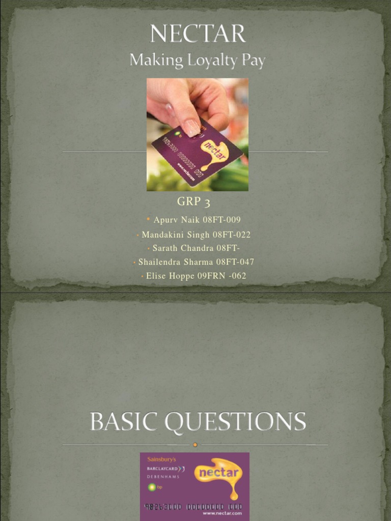 NECTAR | PDF | Loyalty Program | Profit (Accounting)