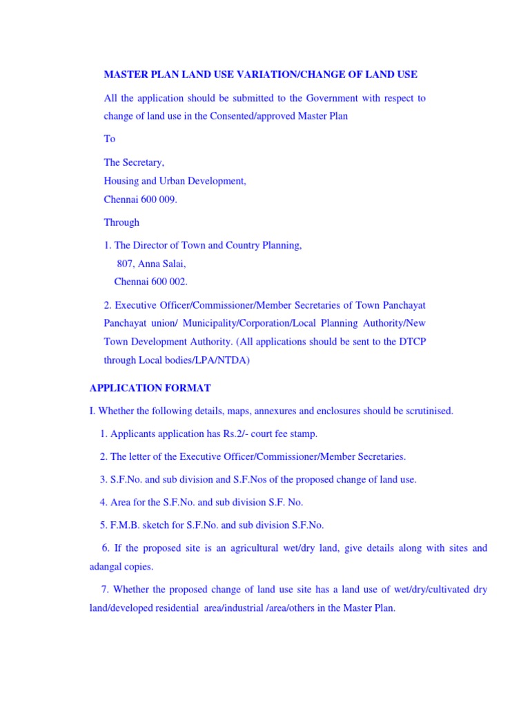 Masterplan Landuse Variation | PDF | Land Use | Urban Geography