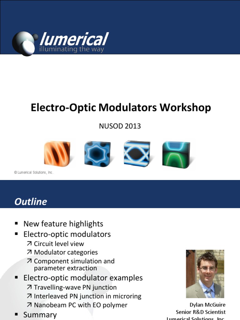 Lumerical Electro Optic Modulators Nusod 2013 | PDF | P–N Junction ...