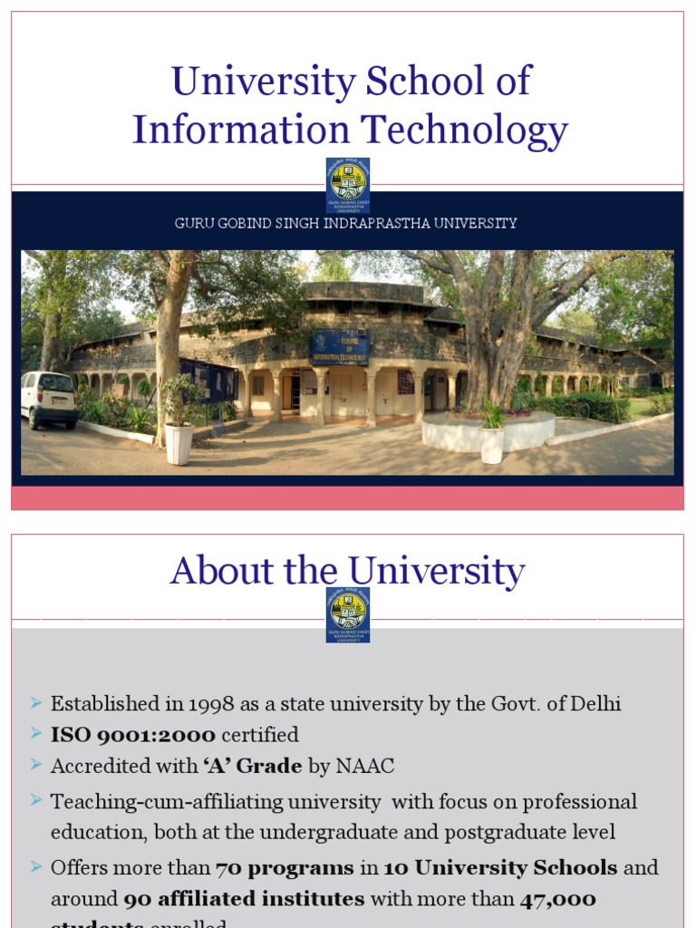 University School of Information Technology: Guru Gobind Singh ...