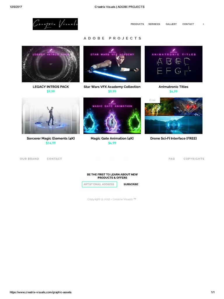 Creatrix Visuals - Adobe Projects | PDF