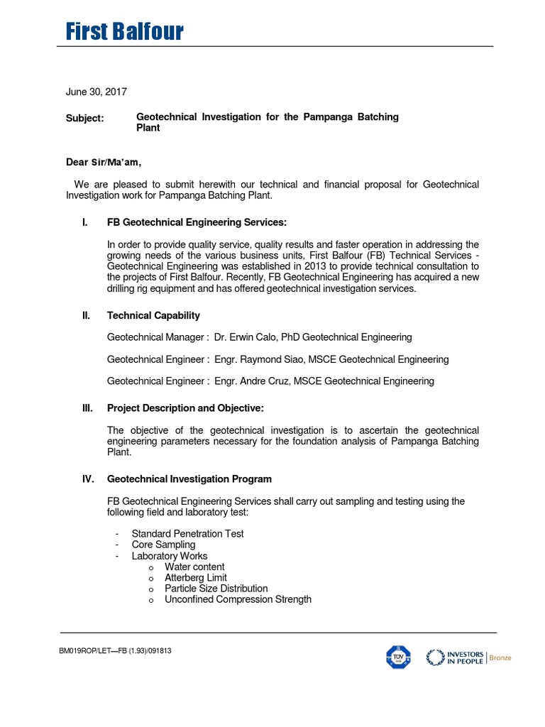 Proposal Batching Plant - Rev.1 | PDF | Geotechnical Engineering ...