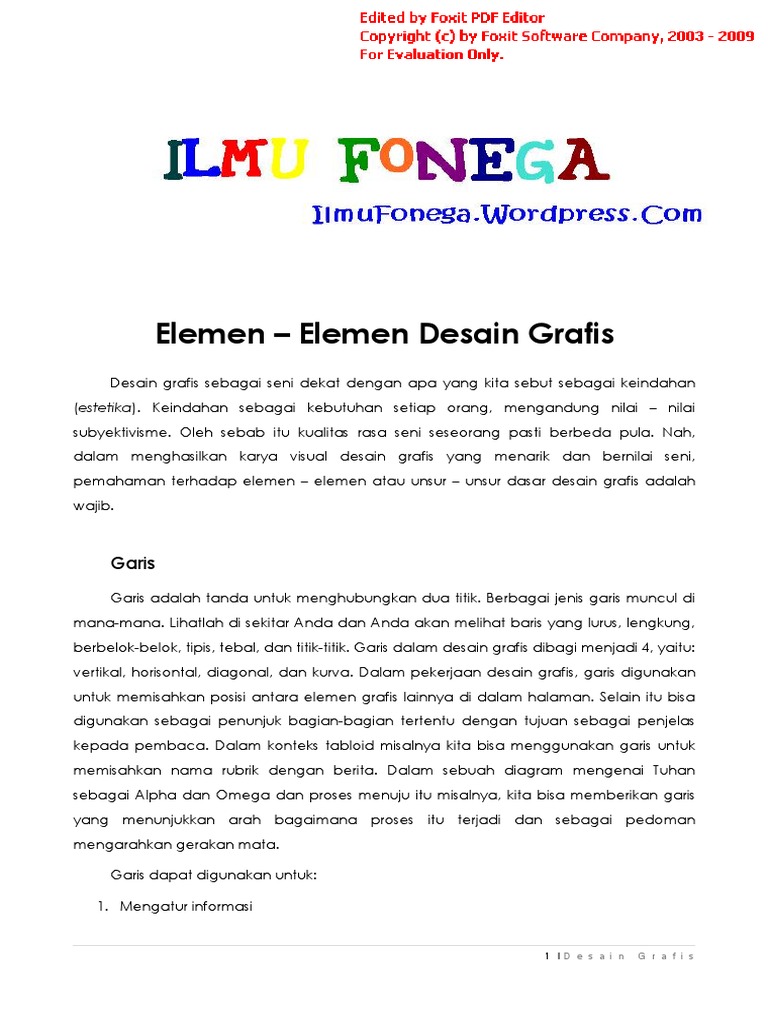 Materi Elemen-Elemen Design Grafis | PDF