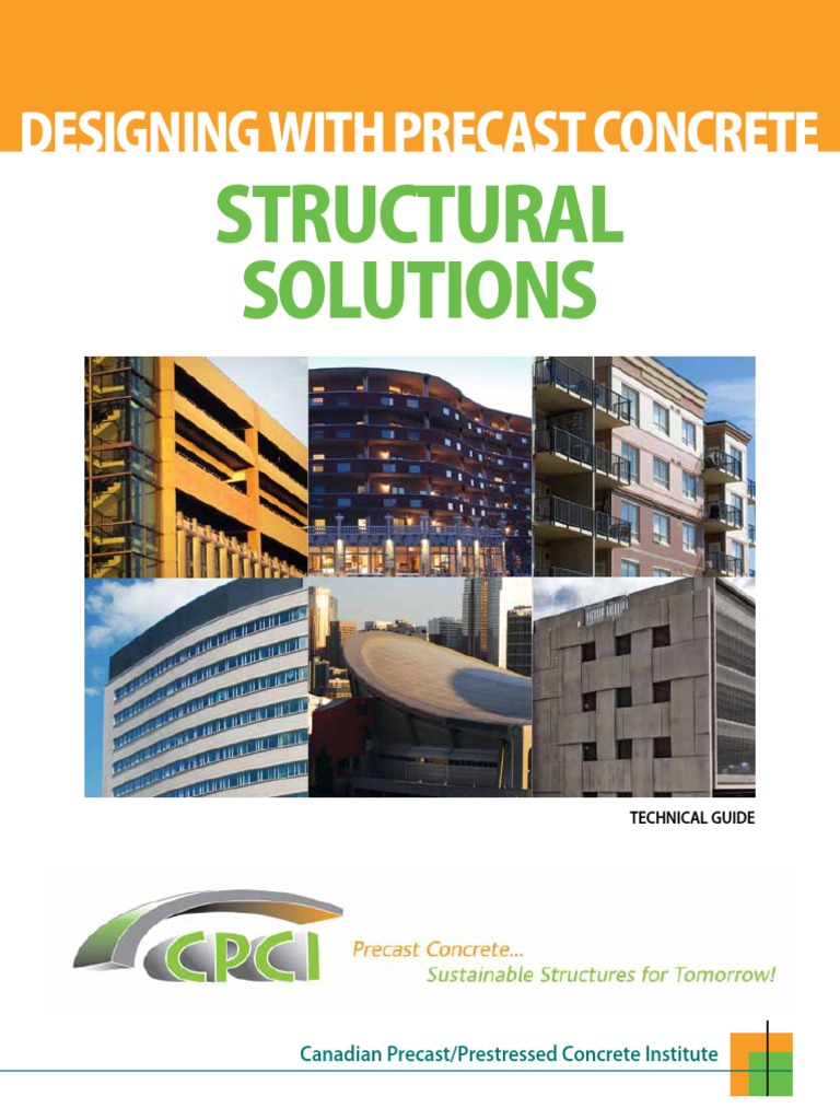 CPCI Total Precast Concrete Tech. Guide PDF | PDF | Precast Concrete ...