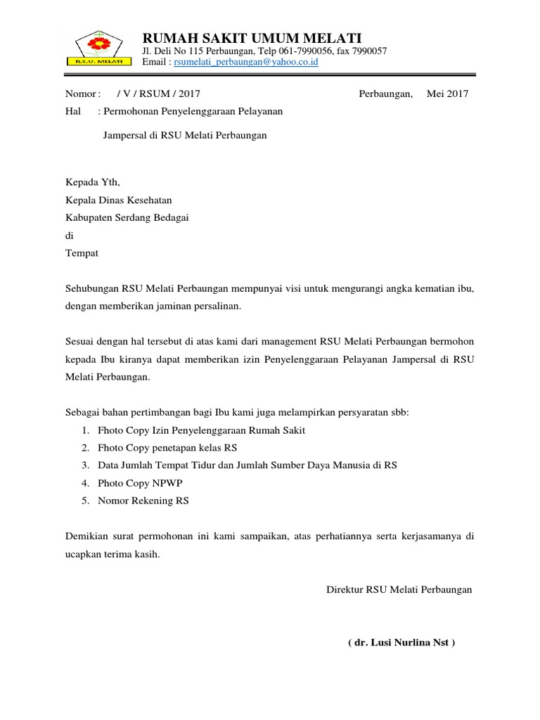 Permohonan Jampersal | PDF