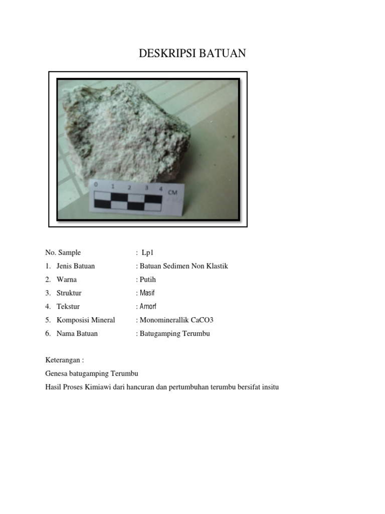 DESKRIPSI Batugamping | PDF